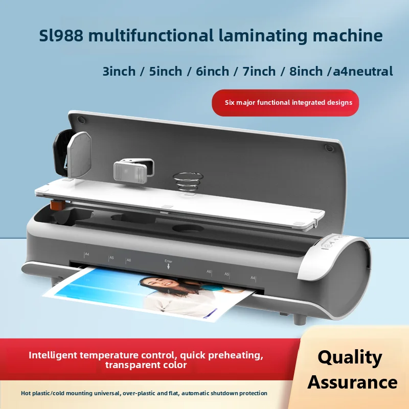 IntelligenceSL988Plastic Laminator Hot and Cold Lamination Universal ...