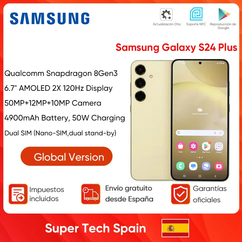 Original-Samsung-Galaxy-S24-Plus-Smartphone-Android-Snapdragon-8-Gen-3 ...