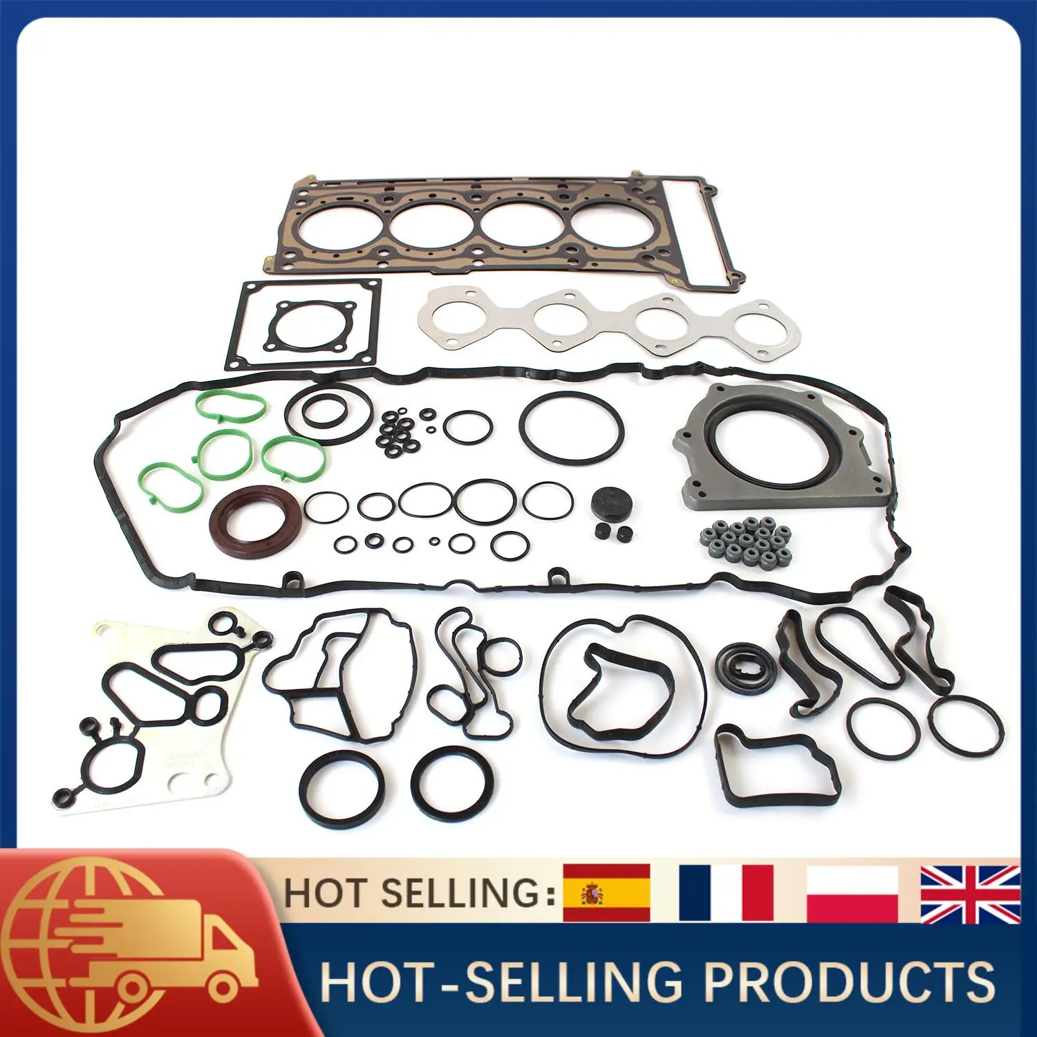 Engine Overhaul Gasket Seal Kit 2710160520 2710140004 For Mercedes C180 ...