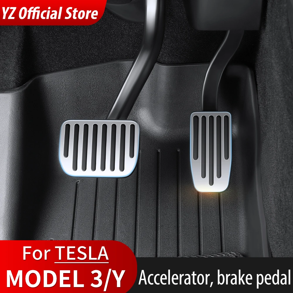 YZ-For-Tesla-Model-3-Model-Y-2017-to-2023-Foot-Pedal-Fuel-Brake-Pedal ...