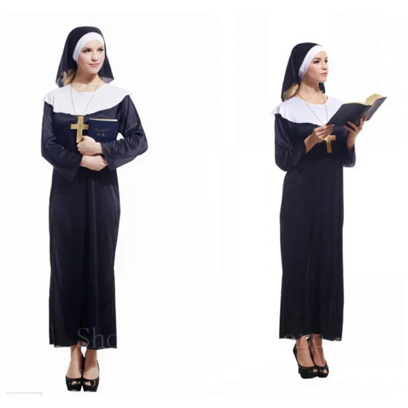 Virgin-Mary-Nuns-Costumes-Woman-Halloween-Cosplay-Christian-Religion ...