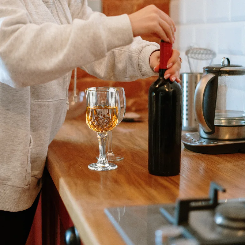 VERRE A VIN,transparent--Tasse à boire en verre pour Cocktail ...