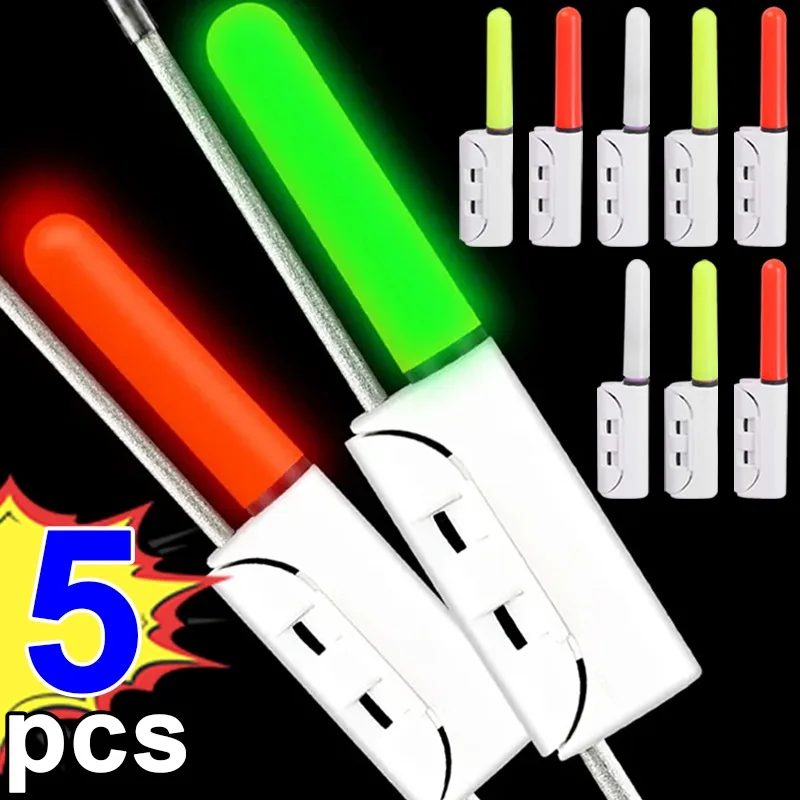 1-5Pcs-Fishing-Rod-Tip-Lightstick-LED-Fluorescent-Light-Bite-Alarm-Use ...