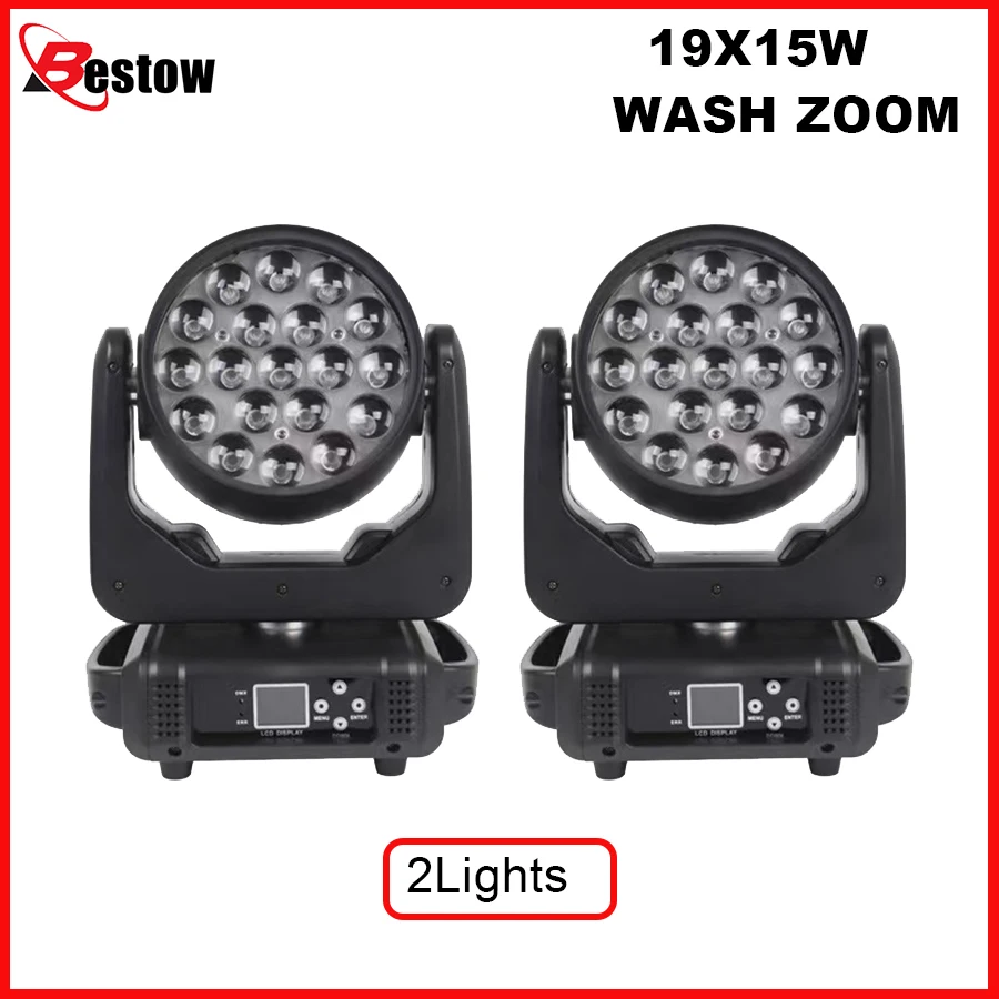 LED-19x15W-RGBW-Zoom-Wash-Beam-Light-DMX-Stage-Lighting-Wedding-Church ...