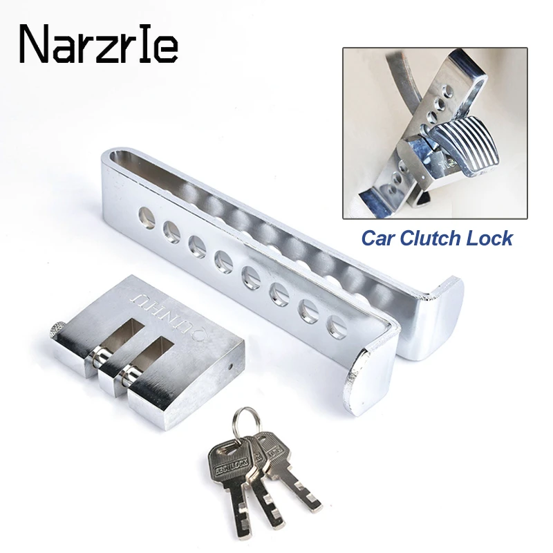 Car Clutch Lock Universal Auto Steering Wheel Brake Pedal Lock Throttle ...