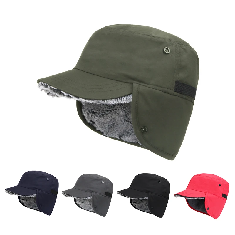 Unisex Winter Protective Ear Hat Men's Fashion Lei Feng Hat Outdoor ...