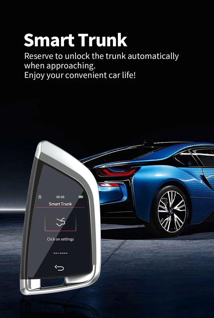 CF568 Универсальный модифицированный автомобильный смарт-ключ ЖК ...