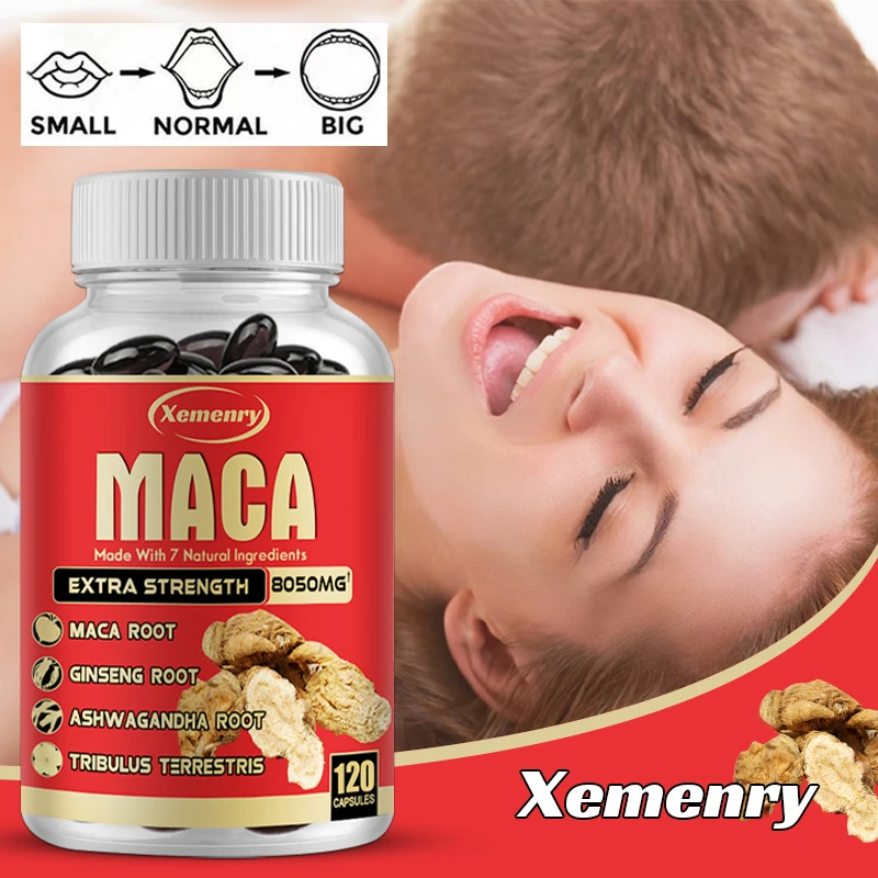Xemenry Maca Root Capsules 8050 Mg - Supports Natural Health - Energy - Performance & Mood ...