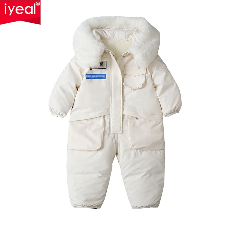 IYEAL Russian Winter Snowsuit For Boys Girl Thicken Waterproof Ski Suit ...