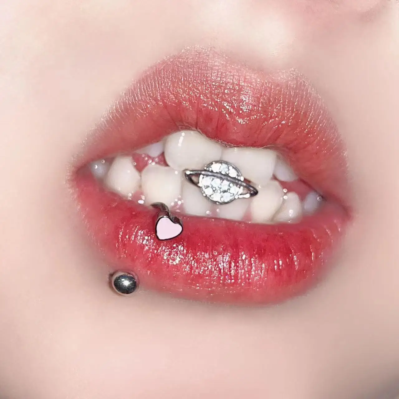 Tongue Piercing Diamond Jewelry