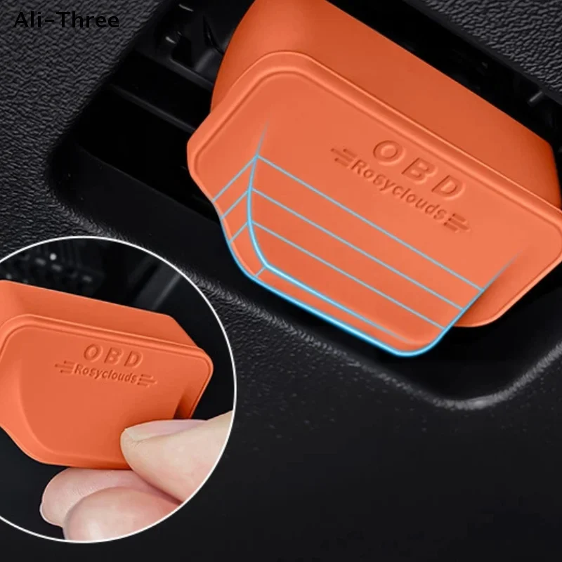 Car OBD Diagnostic Interface Protective Cover Silicone Obd Dust Cover ...