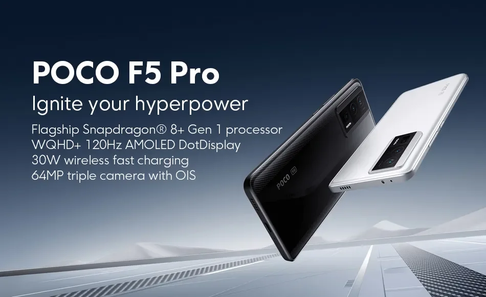 POCO F5 Pro Global Version Smartphone 12GB/512GB Snapdragon® 8+ Gen 1 6 ...