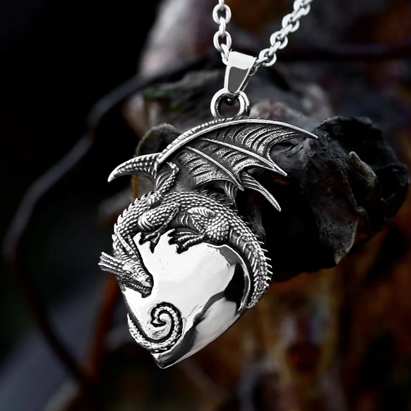 BEIER-2024-Unique-Design-Stainless-Steel-Dragon-Pendant-Sleeping-Dragon ...