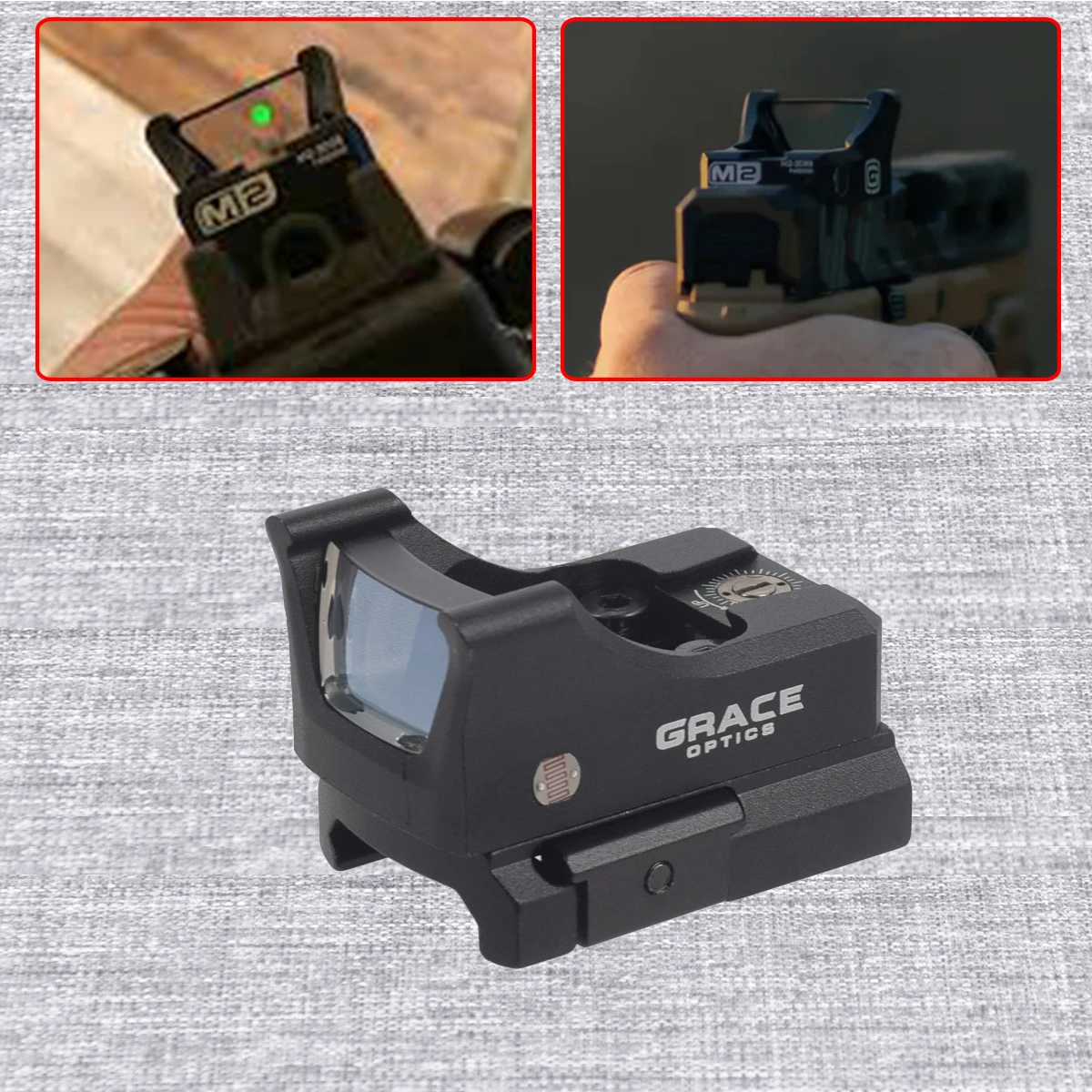 Tactical-Trijicon-RMR-GRACE-OPTICS-M2-Light-Sensing-3MOA-Vermelho-Verde ...