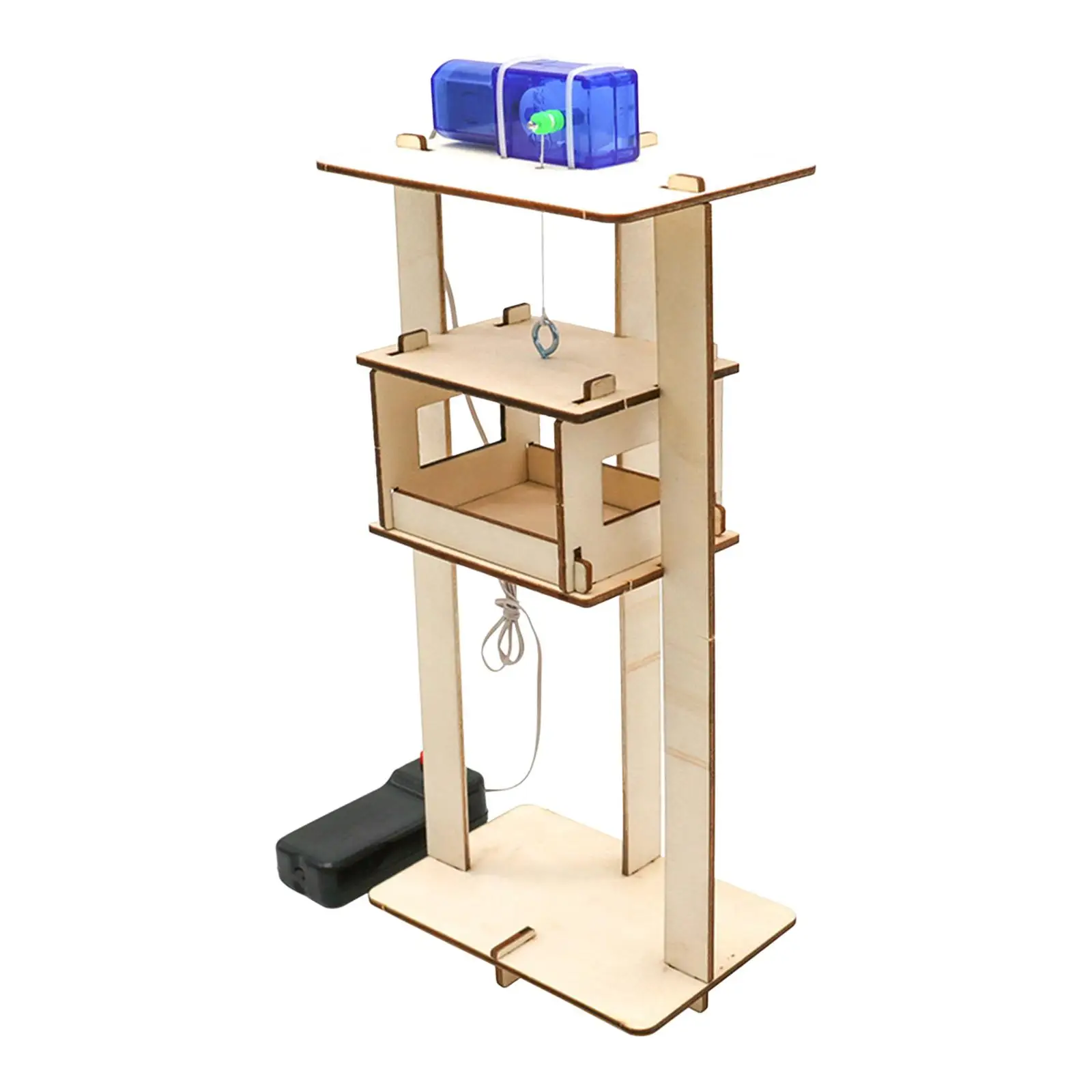 Wooden-Elevator-Toys-Function-Principle-Children-Teaching-Science ...