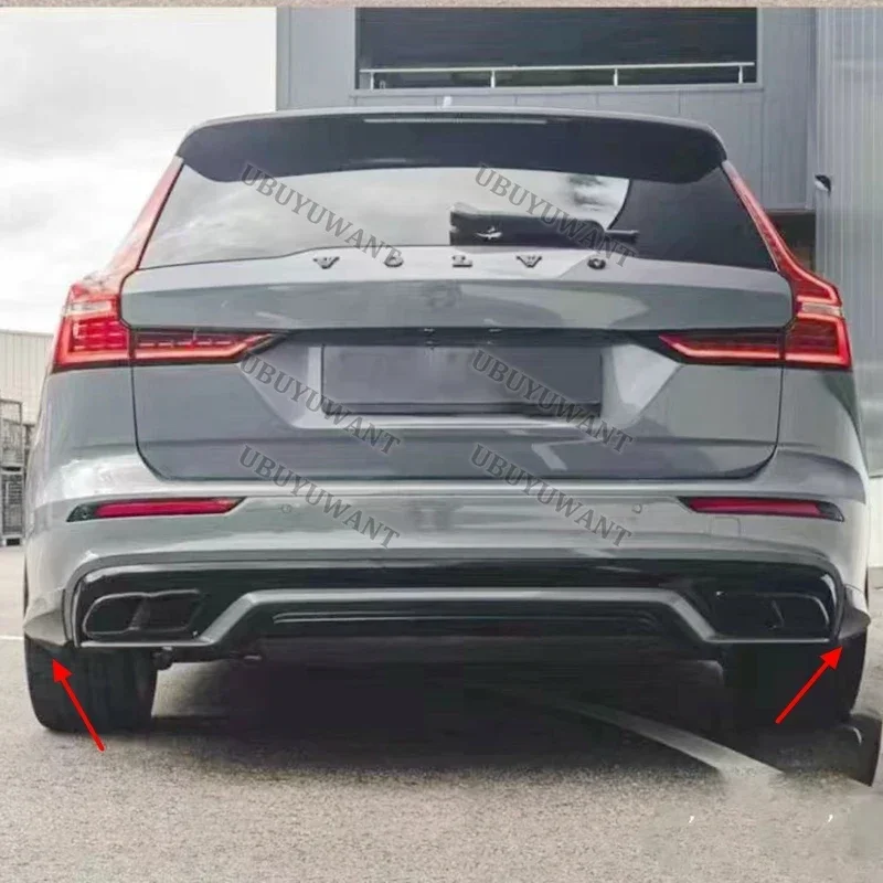 3-Pcs-ABS-REAR-BUMPER-TRUNK-LIP-SPOILER-DIFFUSER-For-VOLVO-S60-V60-ONLY ...