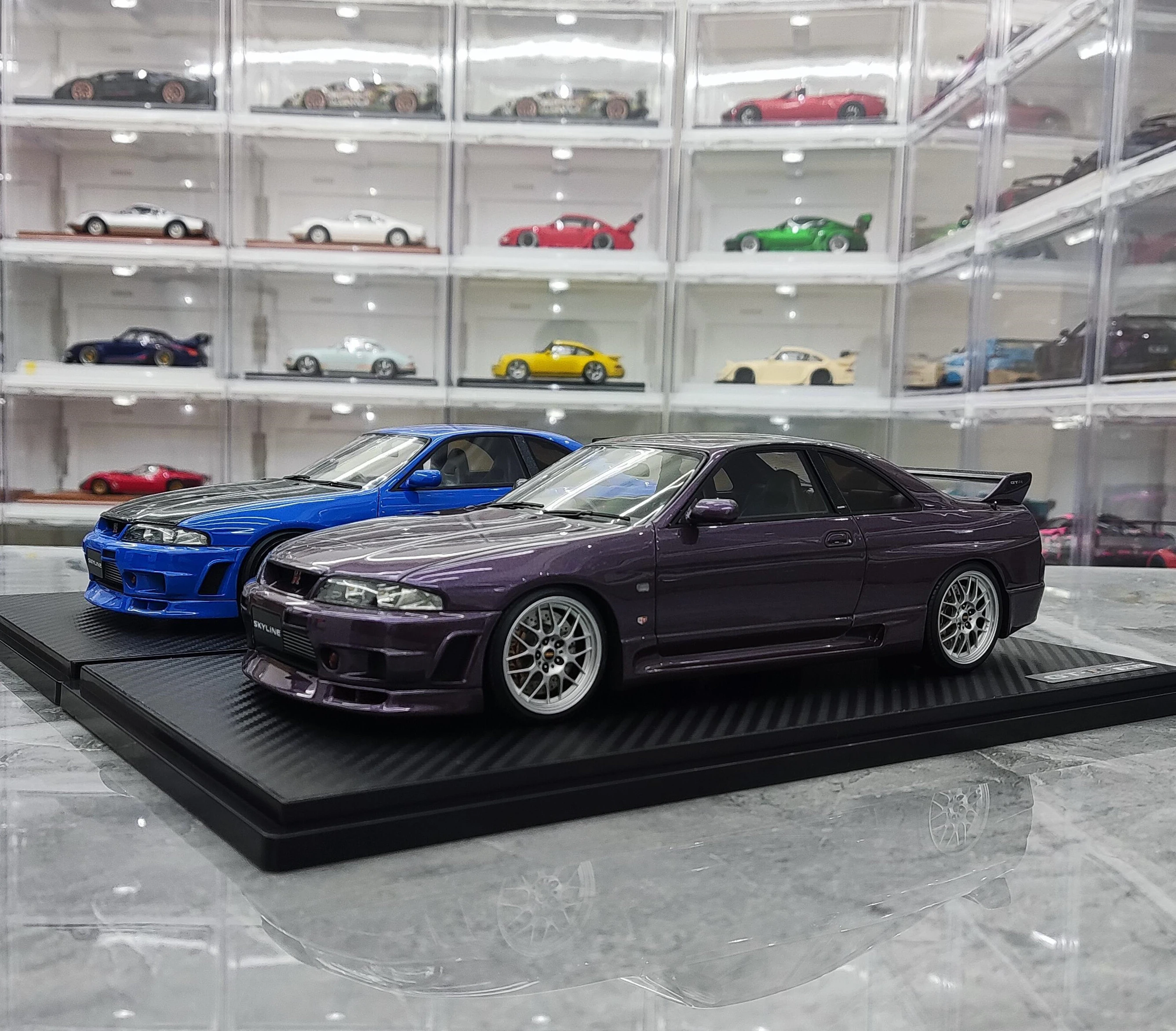 Ig 1:18 For Nissan Gtr R33 Skyline Jdm Simulated Limited Edition Alloy ...