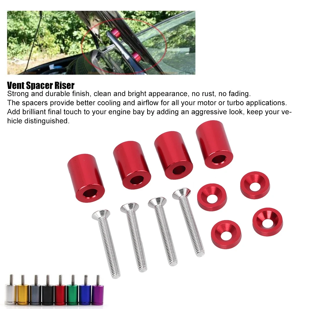 Aluminum-Spacer-Riser-Hood-Spacer-Riser-Car-Aluminum-Alloy-Engine-Hood ...