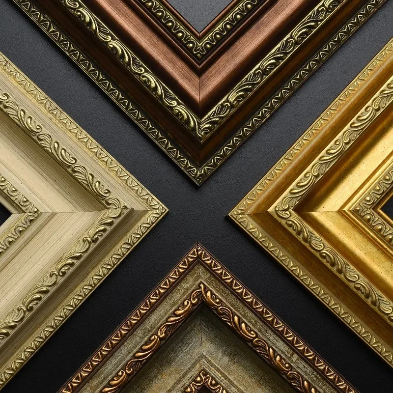 Antique-Golden-Frame-Resin-Modern-Creative-Luxury-Painting-Frame ...