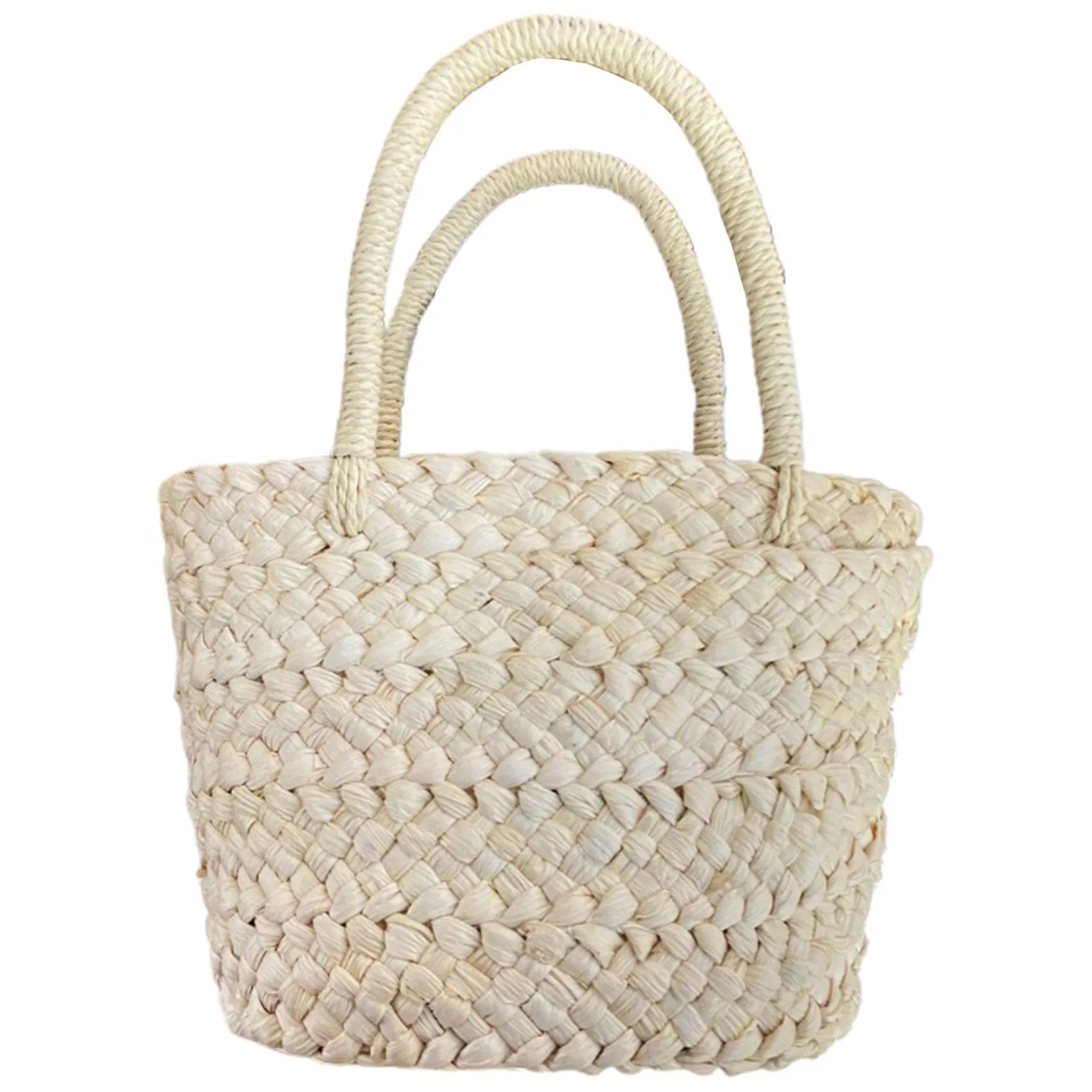 Summer-Handmade-Small-Woven-Bag-Corn-Husk-Handbag-Basket-Straw-Rattan ...