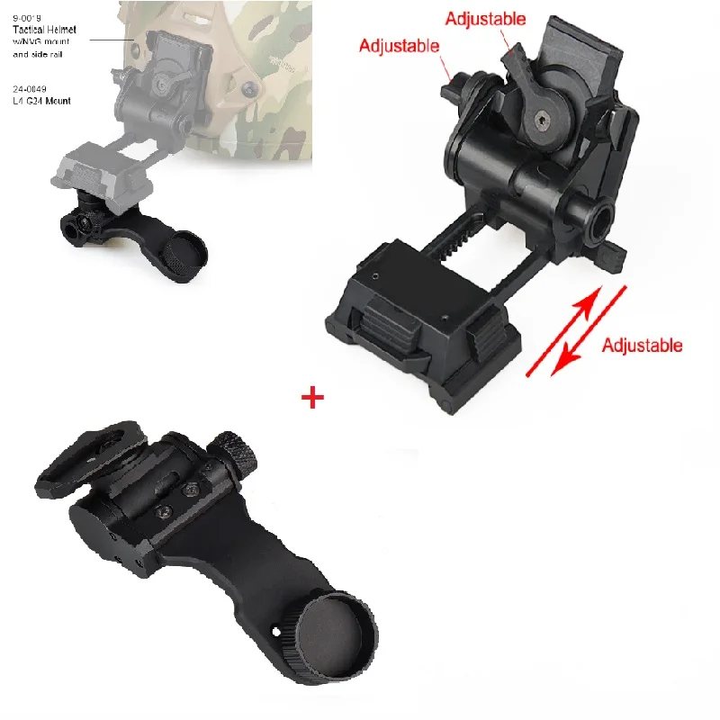 Tactical Adapter Pvs14 Night Vision Goggles Mount Metal J Arm Nvg On ...