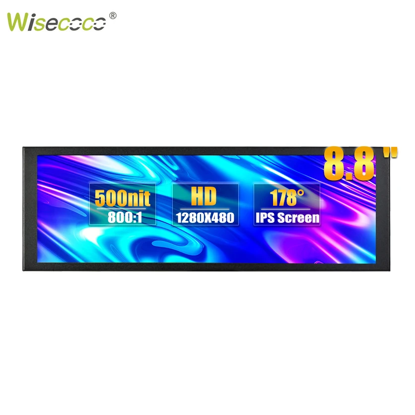 8.8 inch 1920x480 IPS Monitor AIDA64 CPU Temperature Display HDMI for ...