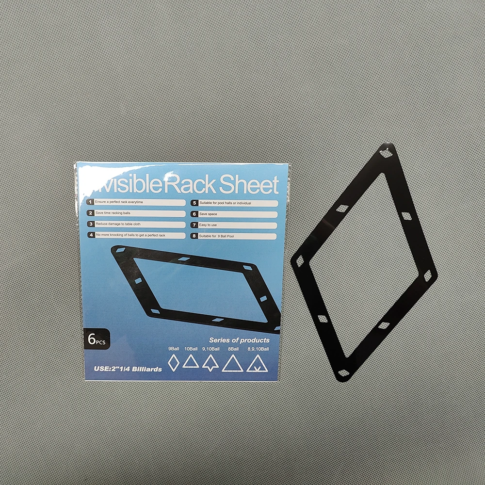 Invisible Rack Sheet 9 Ball Pool Game 6pcs Rack 9 Ball 2" 1/4 Billiards ...