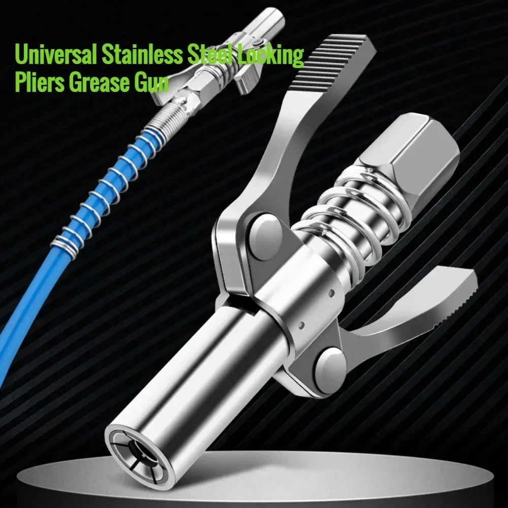Grease Gun Coupler 10000 PSI NPTI/8 Oil Pump Quick Release Grease Tip ...