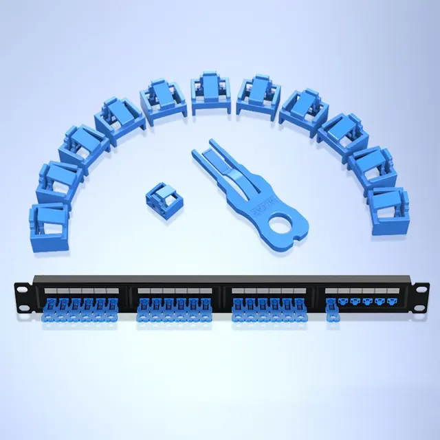 ZoeRax RJ45 Port Lock with 1Keys, Ethernet Hub Port RJ45 Female Anti ...