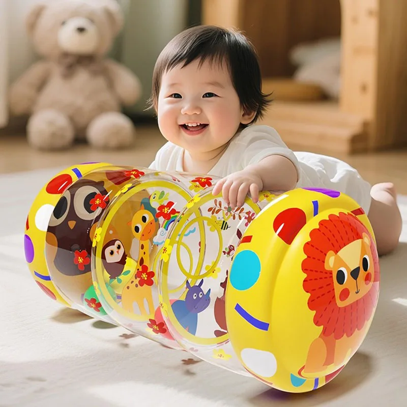 Baby Crawling Roller Toy Infant Activity Tummy Time Roller Montessori ...