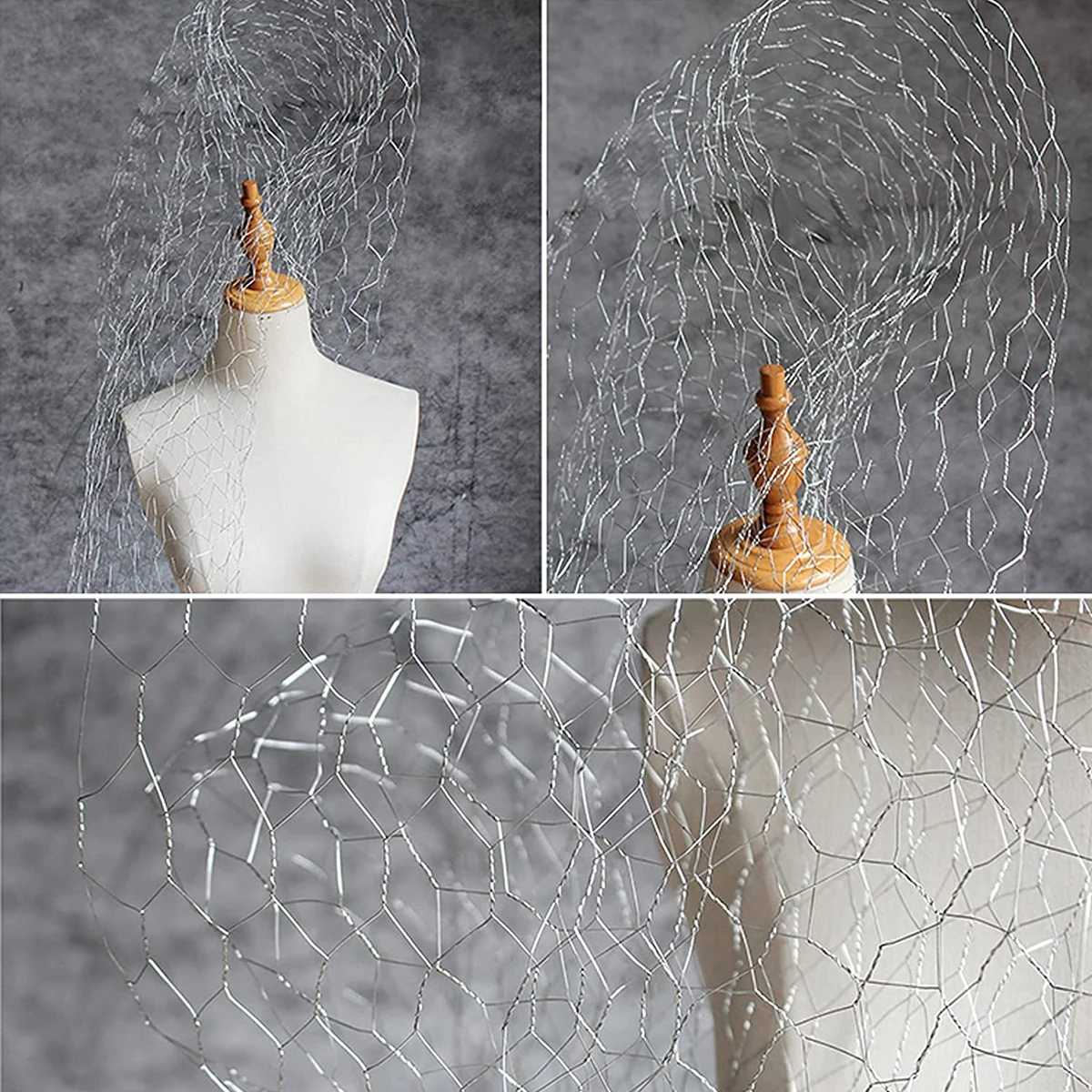 1/5M Chicken Iron Wire Mesh Animal Fence Net Hexagonal Netting Fencing ...