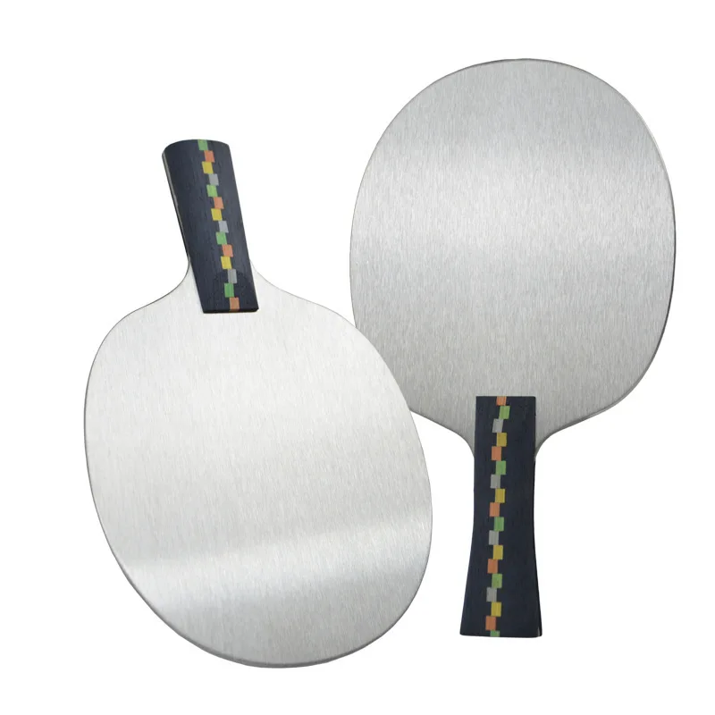 1pcs-Heavy-Stainless-Steel-Table-Tennis-Racket-Blade-Short-Long-Handle ...