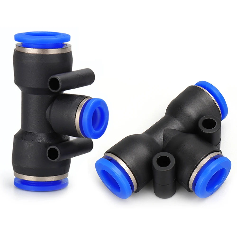 PE-PEG-Pneumatic-Connector-Quick-Connect-Tee-Reducer-T-shaped-Plastic ...