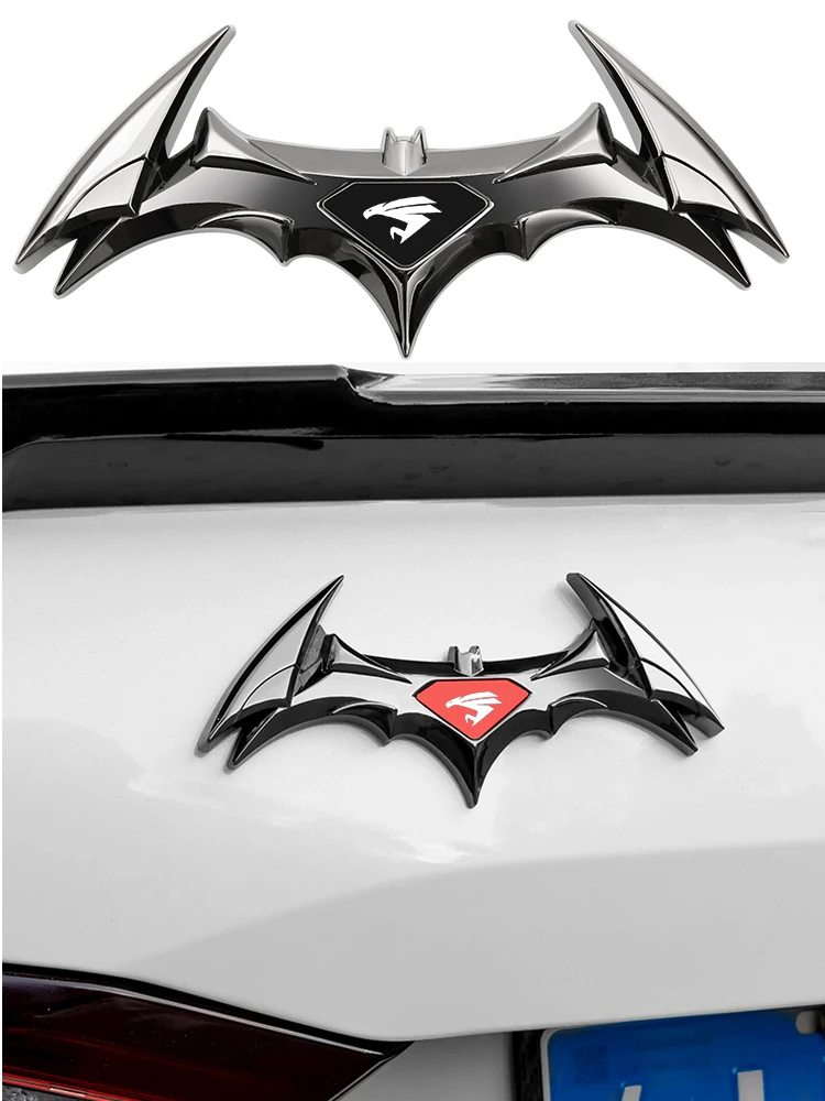 3D-Car-Stickers-Universal-Metal-Stickers-Bat-Shape-Badge-Car-Stickers ...