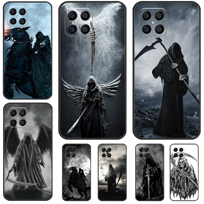 Death Grim Reaper Skull Phone Case For Honor 90 Lite 50 70 Magic 5 6 ...