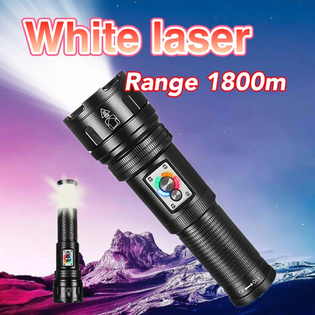 New Super Bright 1800M White Laser +COB 6 Modes High Power Led ...