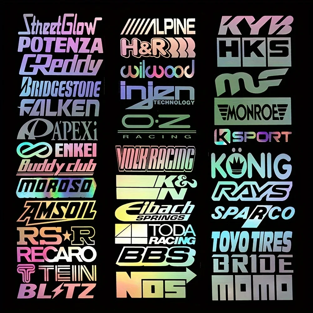 Random-15pcs-JDM-Racing-Sponsor-Motorcycle-Stickers-Vinyl-Decals-Set ...