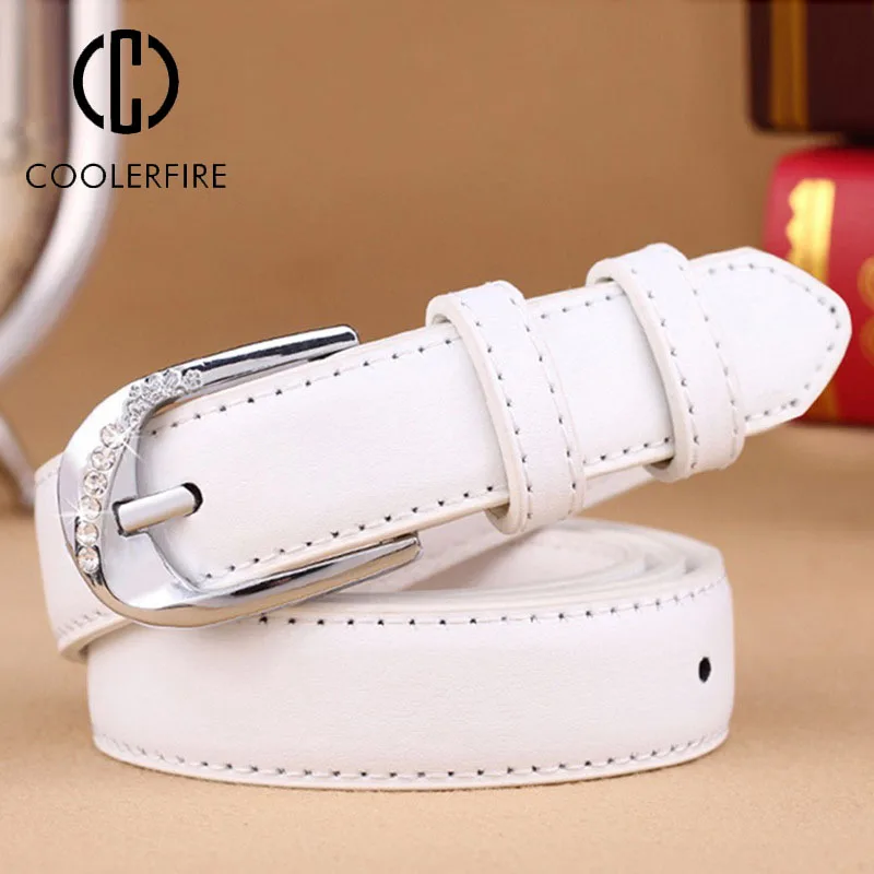 Women's Trousers Belt PU Leather Trend White Belt Fashion High Quality ...