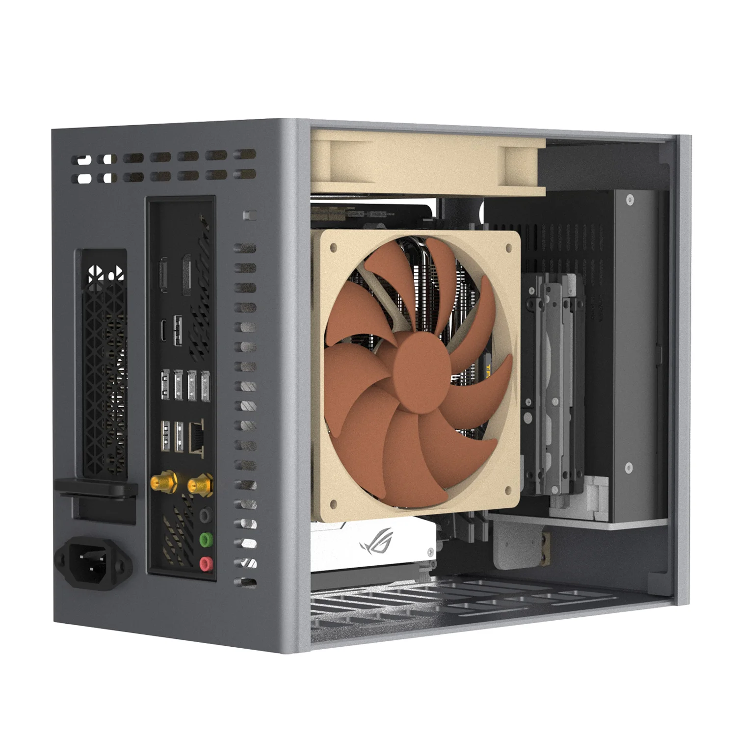 A2-aluminum-alloy-itx-1U-small-chassis-desktop-mini-host-A4-K39-chassis ...