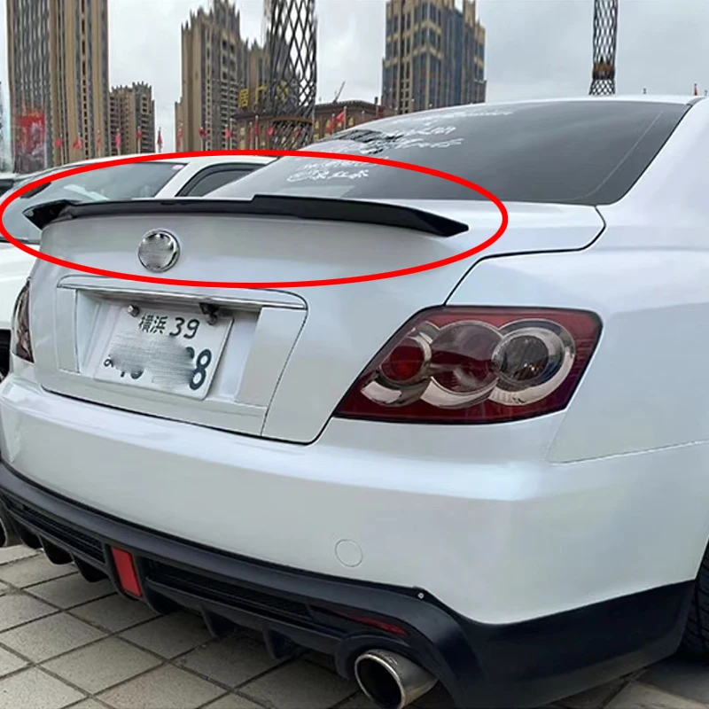 For-Toyota-Mark-X-Reiz-rear-trunk-lid-spoiler-fender-ABS-carbon-black ...
