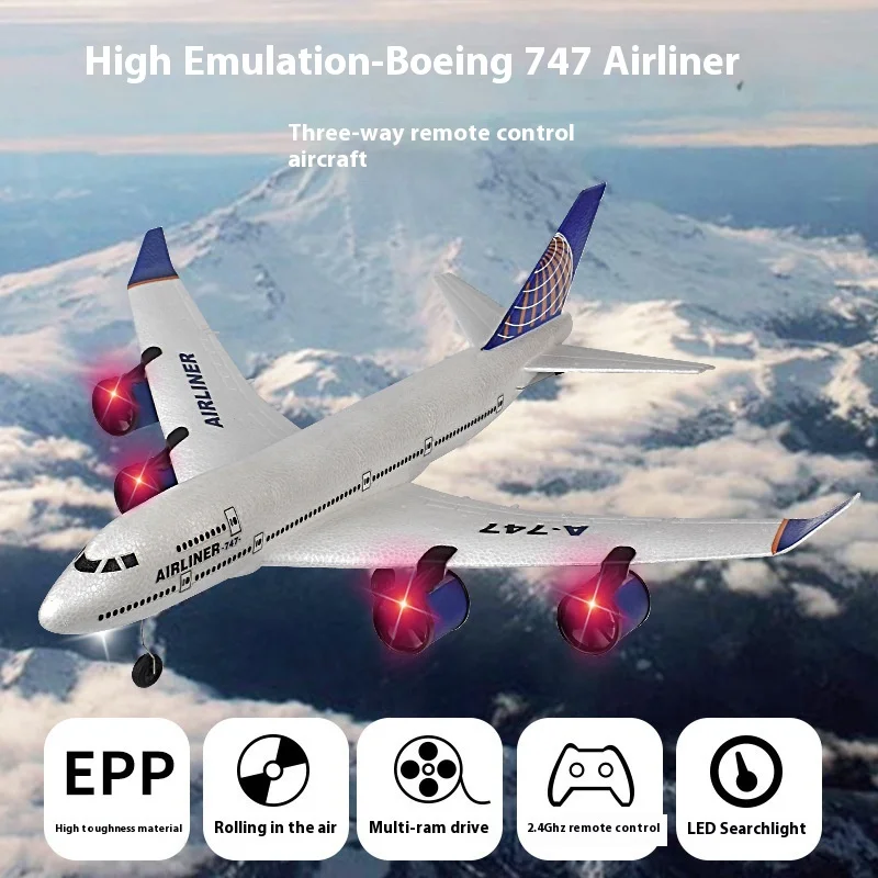 Remote-Control-Aircraft-A380-Aircraft-Boeing-747-Fixed-Wing-Foam ...