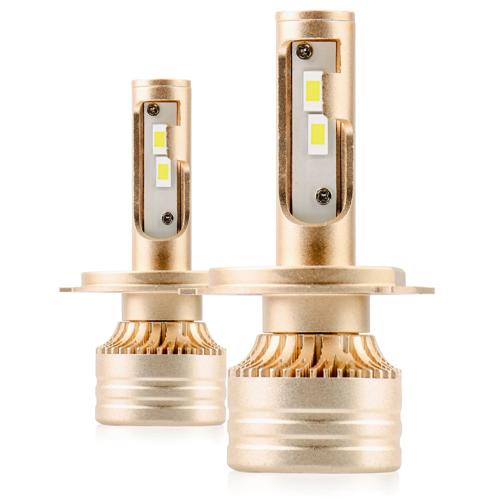 2pcs F5 Gold 100w 30000lm Led Canbus Car Headlight Bulbs H1 H11 H7 H4 H8 H9 9005 Hb3 9006 Hb4 ...