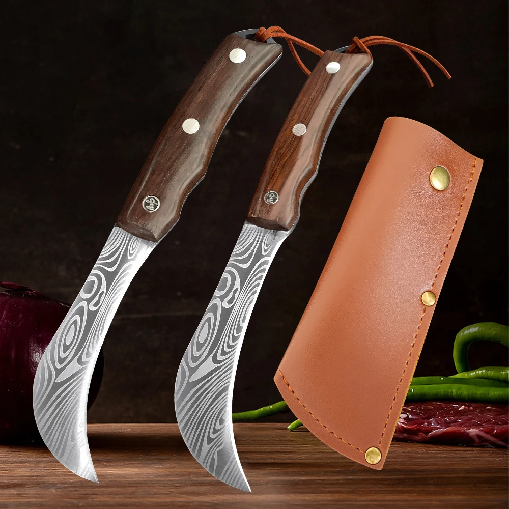 Fruit-Knife-Opener-Banana-Durian-Knife-Hand-Forged-Blade-Boning-Butcher ...