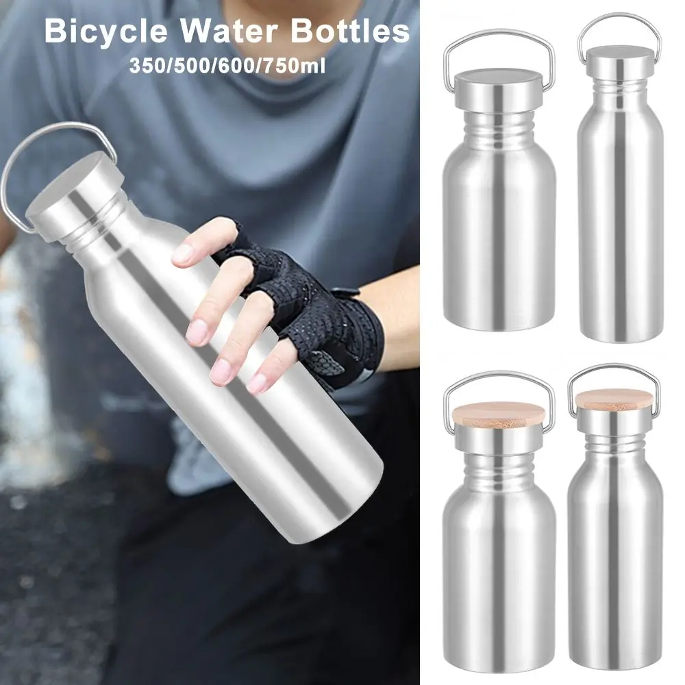 Stainless-Steel-Bicycle-Water-Bottle-Sports-Fitness-Single-Walled ...