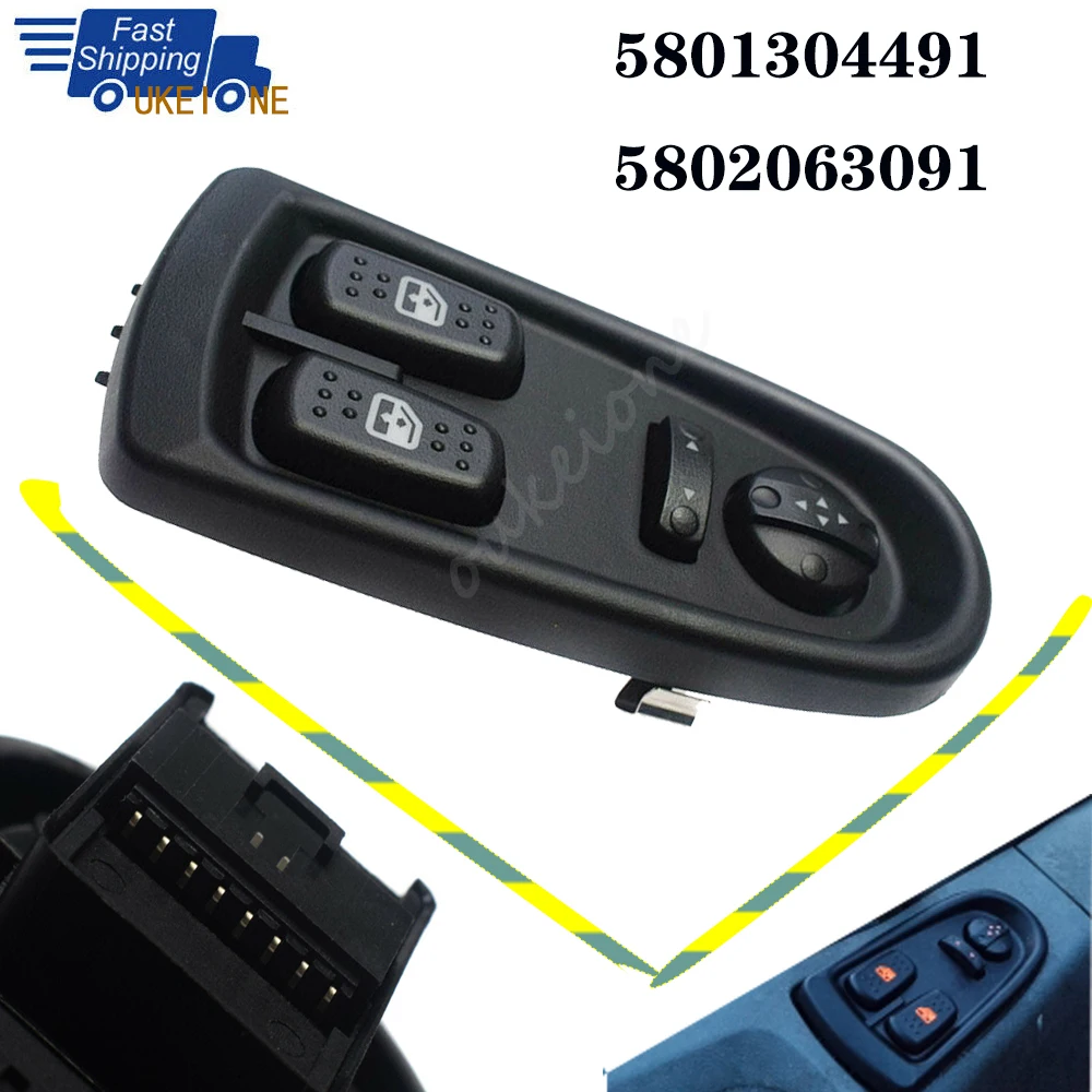 Car-accessories-For-Iveco-Daily-IV-2006-2012-Power-Window-Mirror-Adjust ...