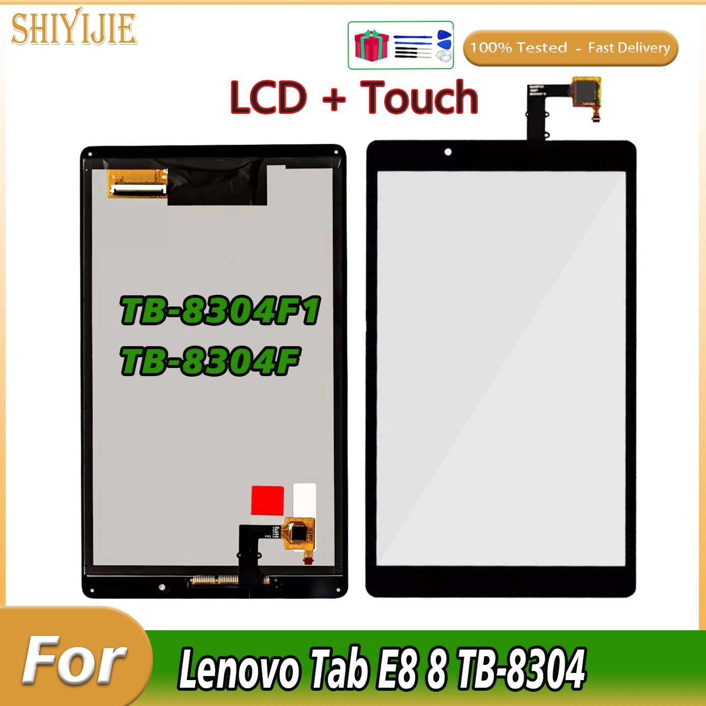 8" AAA+ LCD For Lenovo Tab E8 8 TB 8304 TB-8304 TB-8304F1 TB-8304F LCD Display Touch Screen ...