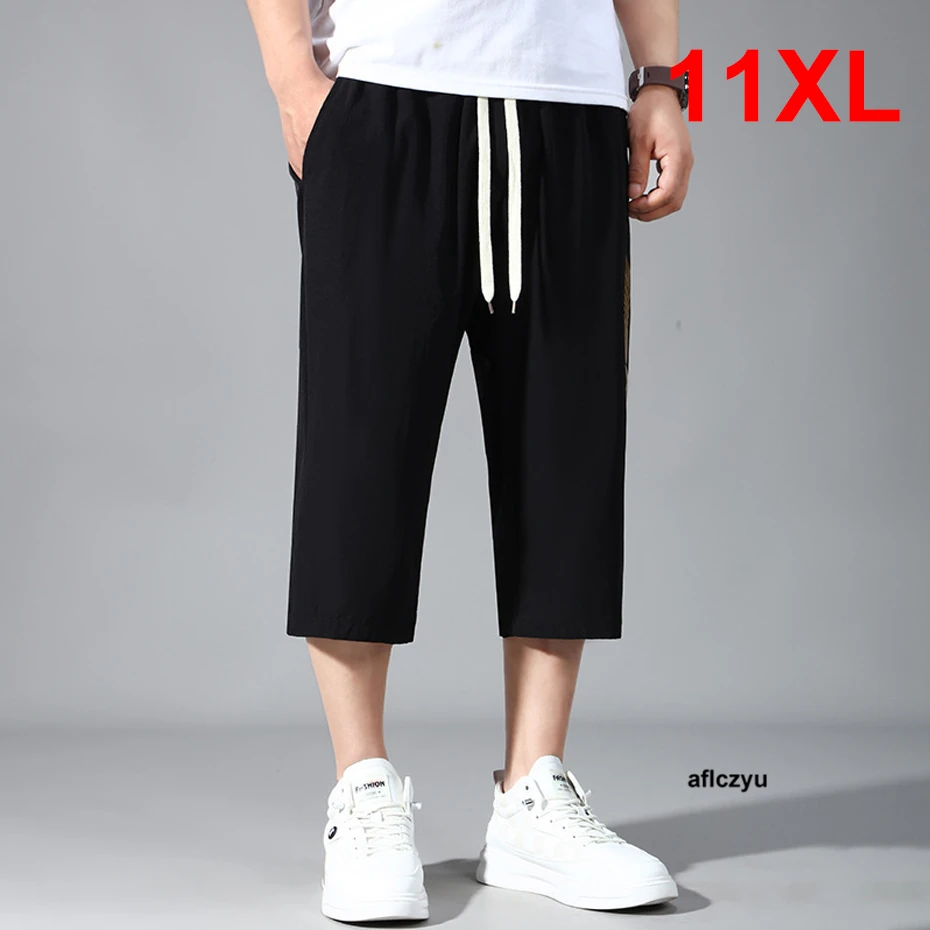 Summer-Calf-length-Pants-Men-Straight-Pants-Plus-Size-10XL-11XL-Fashion ...