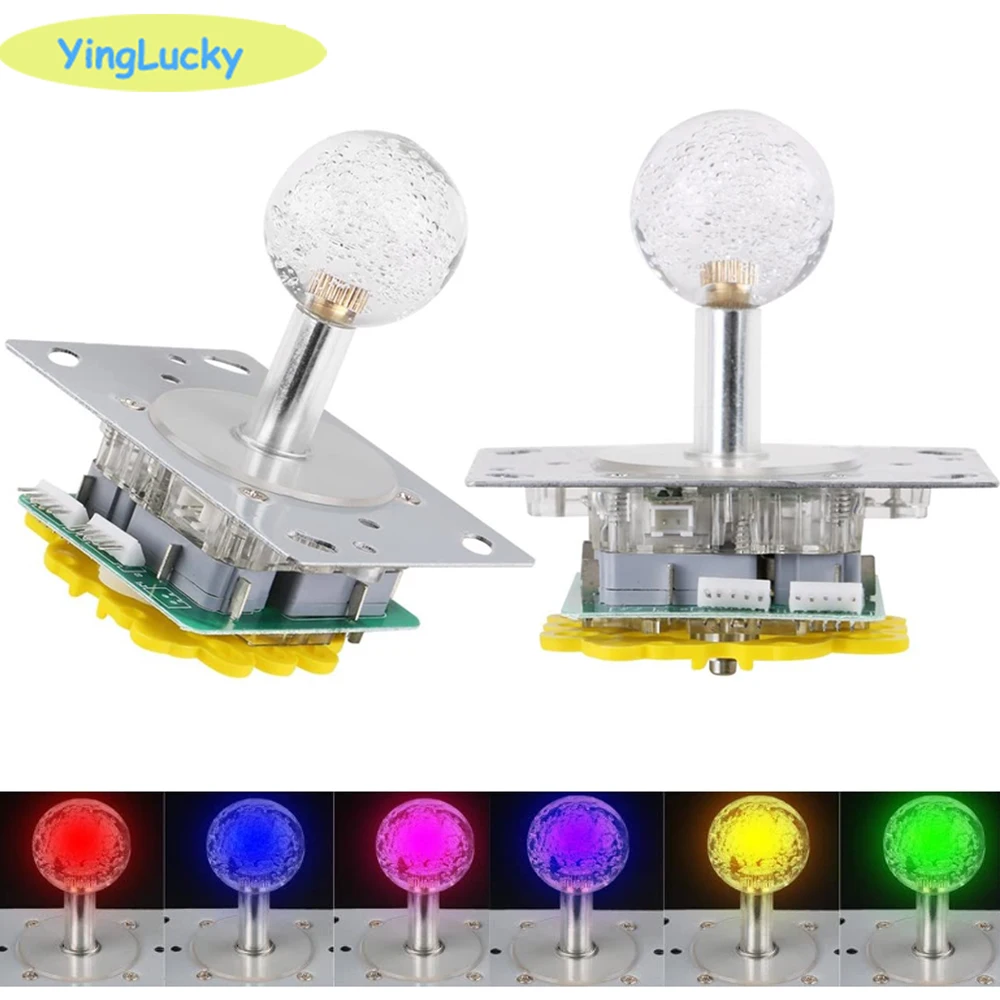 Arcade-joystick-12V-LED-joystick-Colorful-lights-Illuminated-joystick ...