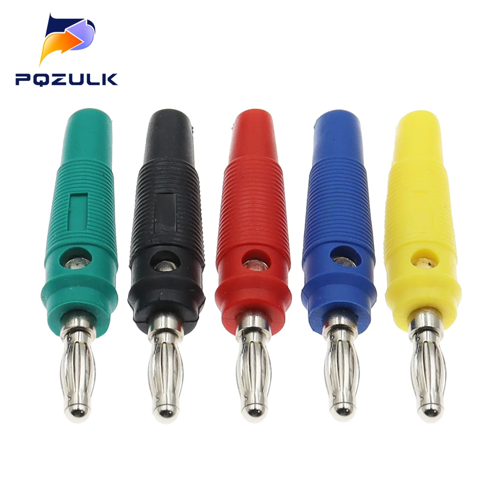 10PCS-New-4mm-Plugs-Pure-Copper-Plated-Musical-Speaker-Cable-Wire-Pin ...