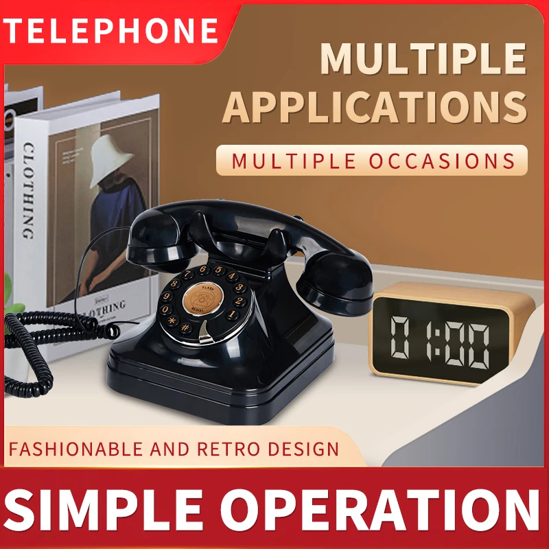 Retro-plug-in-landline-office-and-home-decoration-telephone-home-fixed ...